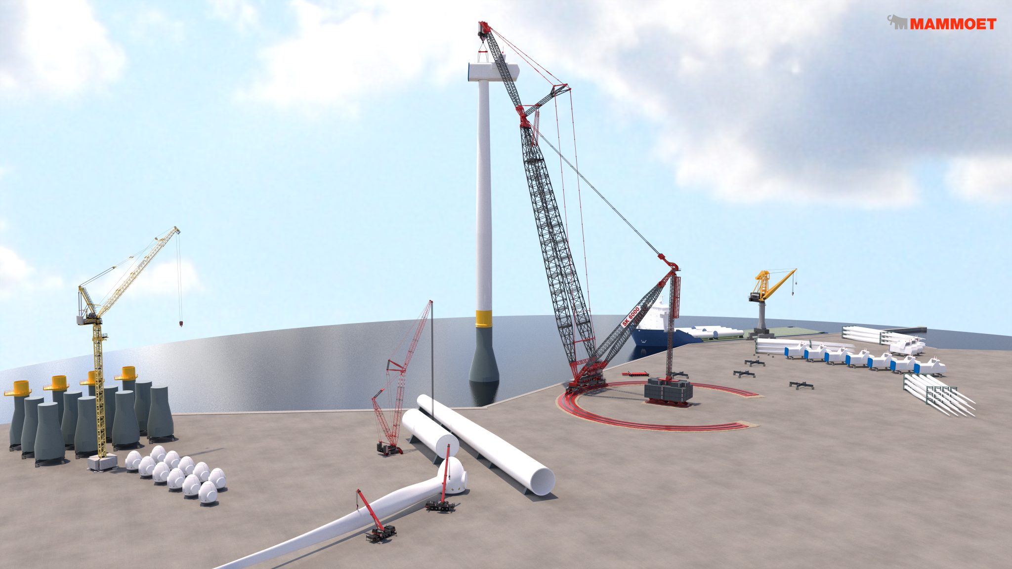 SK6,000 Fixed Jib Unlocks Potential Of Offshore Wind - Crane And Hoist ...